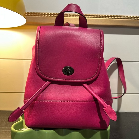 Coach | Bags | Coach Limited Edition Pink Genuine Leather Mini Backpack ...